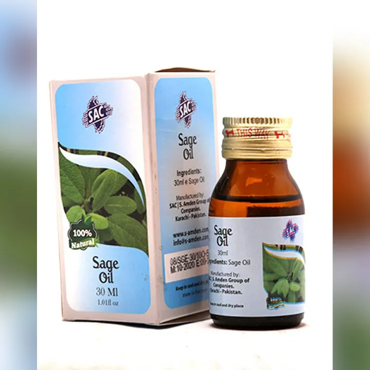 Sage Oil - 30ml - steam - healthy - multipurpose - SAC | Daraz.pk