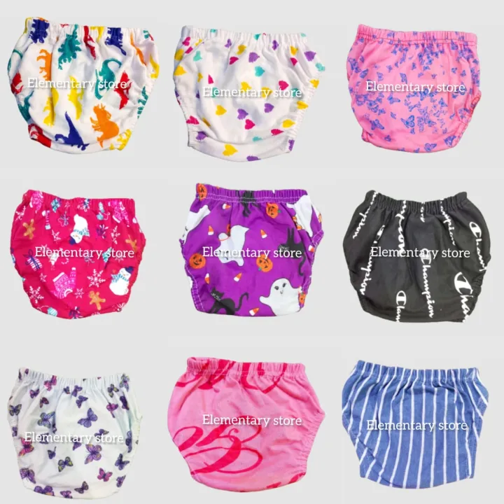 Pack of 12 - Soft Cotton chaddi Panties with Elastic Waist & Leg in ...