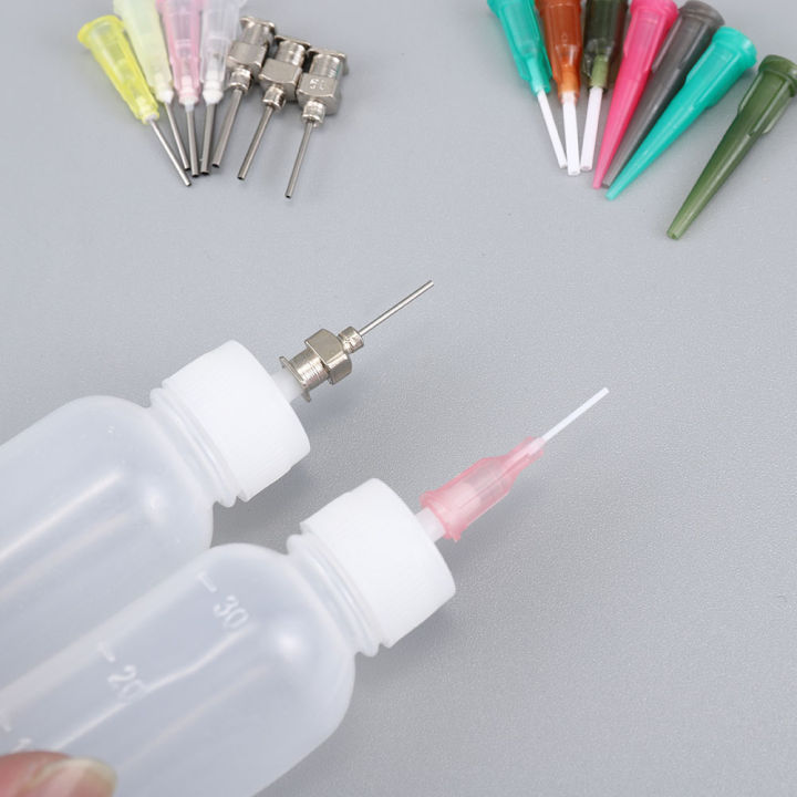 2 Bottles 16 Nozzles Henna Applicator Bottles Kit for Stencil Tattoo ...