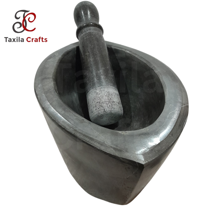 Trust Kart Handmade 12" Taxila Black Stone Kharal | Imam Dasta | Langri ...