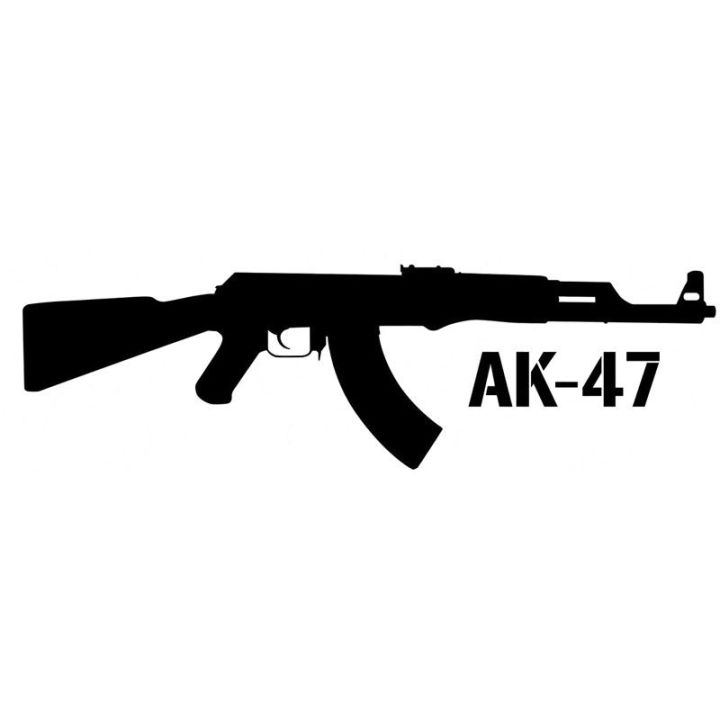 AK 47 Gun Tattoo Stencil- Realistic Temporary Tattoo Stencil | Daraz.pk