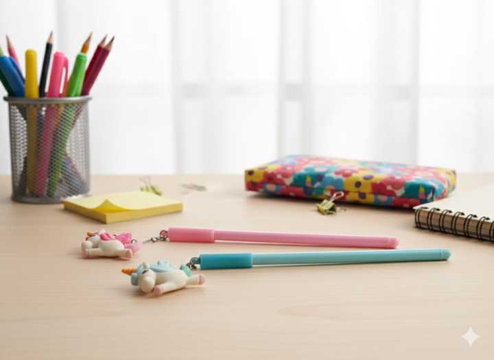 Cute Unicorn Gel Pens for Girls – Kawaii Unicorn Pens with Flying Charm ...