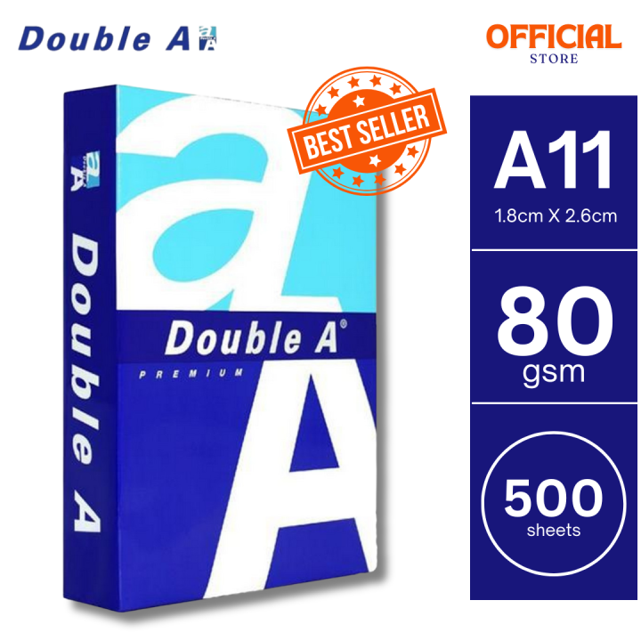 Double A - A11 Size Paper 80gm | Single Ream (500 Sheets) | Daraz.pk