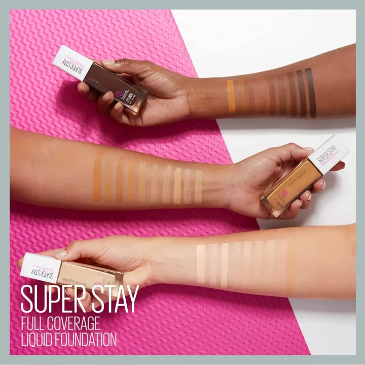Maybelline New York SuperStay 24H Full Coverage Liquid Foundation - 120 ...