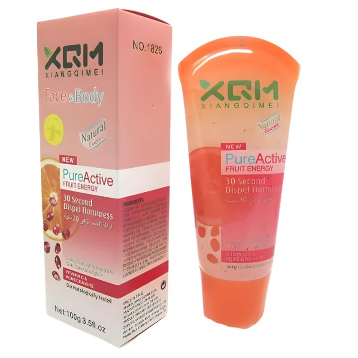 XQM DIRT REMOVING FACE & BODY EXFOLIATING GEL XQM Pure Active Plan Energy Cucumber - Olive ...