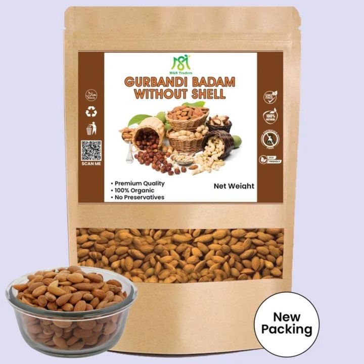 American Almonds Without Shell Ba dam Badam Magaz 100 Gram American ...