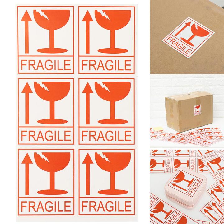 60/250pcs Fragile Warning Label Sticker Logistics Accessories Hazard ...