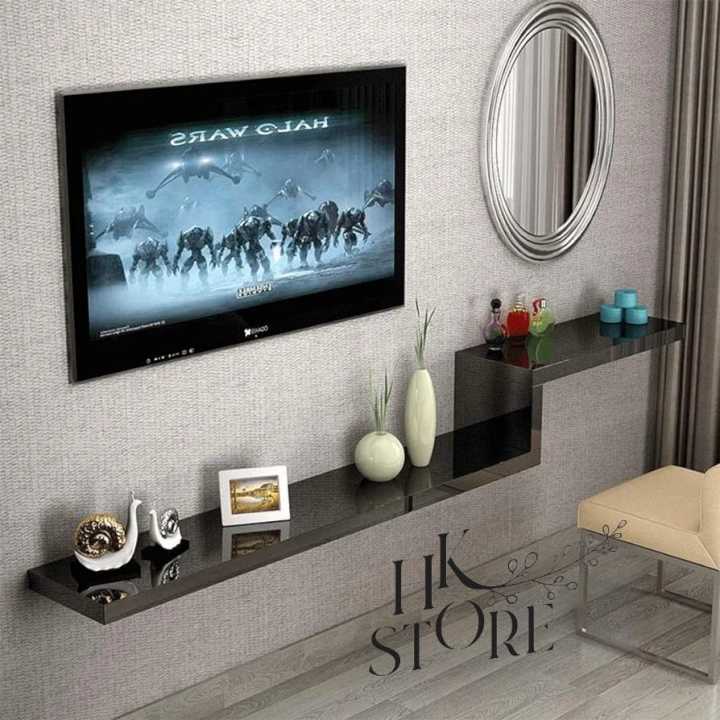 Led tv shelf Wall mounted lcd racks Floating tv stand Tv enterianment ...