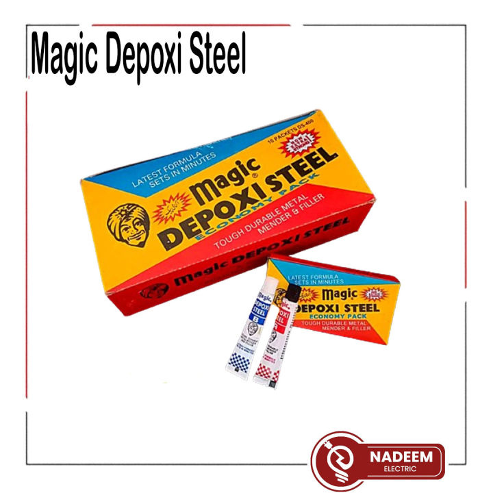 Magic Depoxi Steel, Clear Epoxy Economy (Pack of 10 pcs) | Daraz.pk
