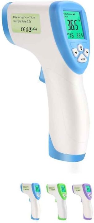 Digital LCD Non-Contact IR Infrared Thermometer Baby Adult Forehead Body Surface Temperature ...
