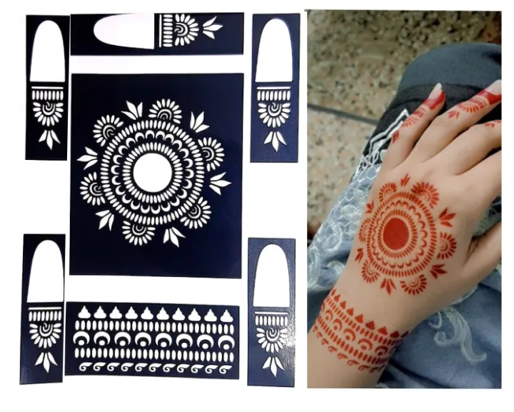 Mehndi Stickers Mehndi Stencils Mehndi Paper Mehndi Design, Mehendi ...