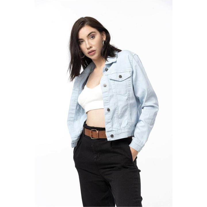 SPRINTER GARMENTS Basic Lycra stretchable Denim Jacket | Daraz.pk