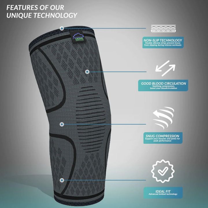 Luxin Bazar - 1 PIECE - Knee Support Compression Sleeve Knee Pad ...