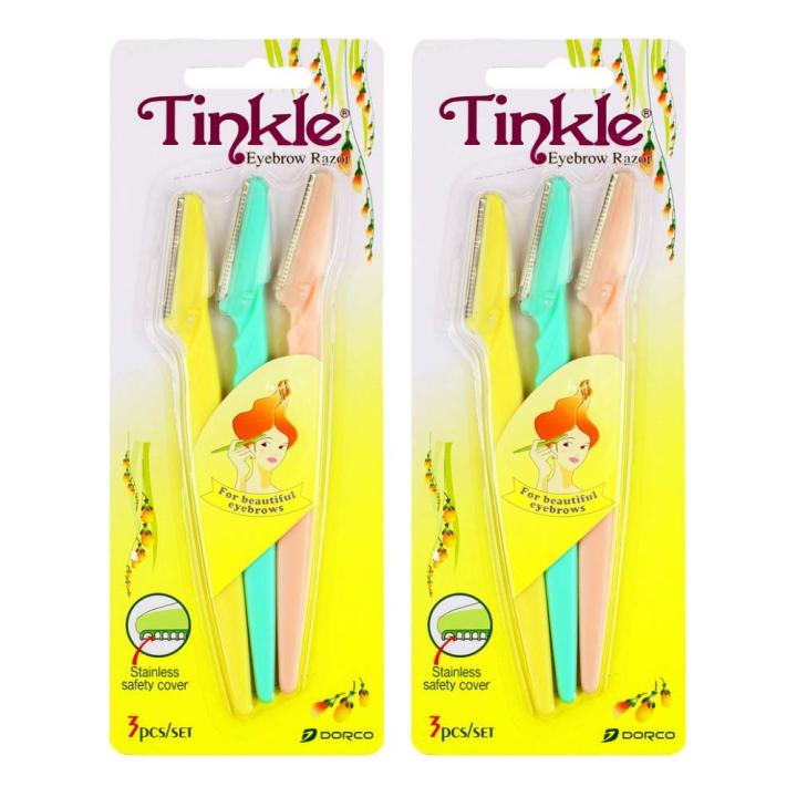 Pack of 3/Pack of 6/Pack of 9- Tinkle Eyebrow Razor For Women - Facial ...