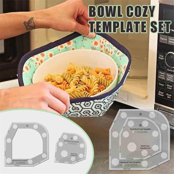 Bowl Cozy Template Cutting Ruler,Bowl Pattern Template for Sewing,Clear ...