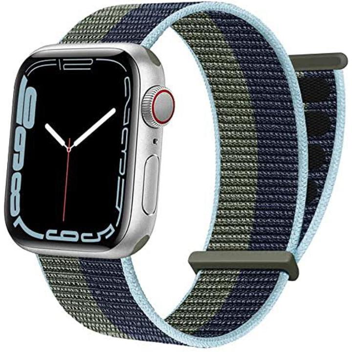Blue Green Nylon Strap for T800 Ultra T900 Ultra i7 Pro Max Smart ...