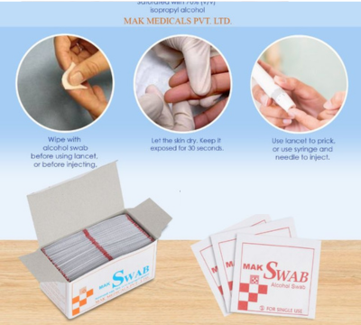 200 Pcs Alcohol Swabs | Sterile 70% Isopropyl Antiseptic Pads ...