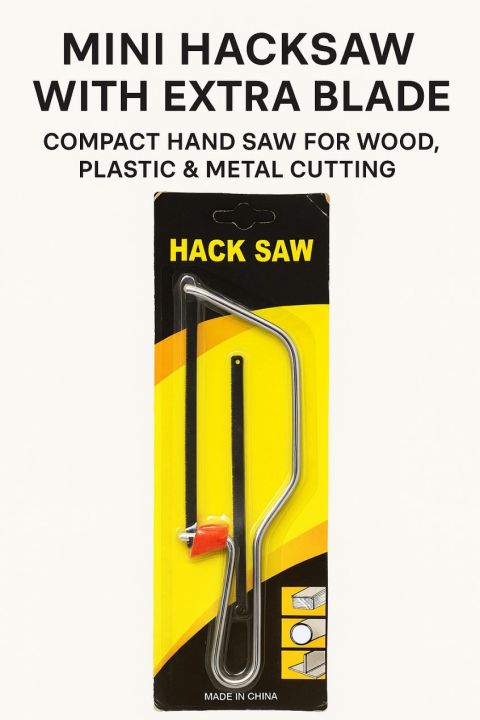 Mini Hacksaw with Extra Blade – Heavy Duty Junior Hand Saw for Wood ...