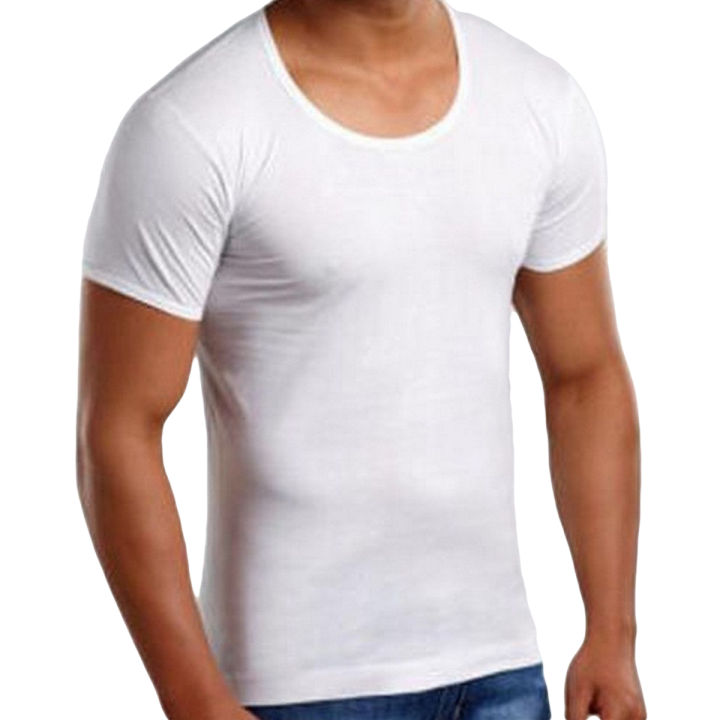 (Pack Of 3 ) Banyan Vest Inner Wear With ( Bazoo ) Half Sleeve in White ...