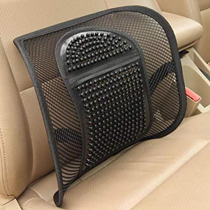 Chair Back Support Massage Cushion Mesh - Black | Daraz.pk