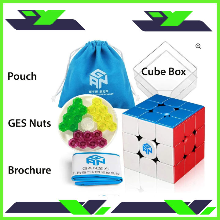 Gan 356M Standared Version 3x3 Rubiks Cube professional Magnetic Speed ...