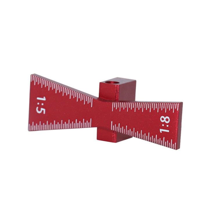 Dovetail Joint Aluminum Alloy Scribe Gauge 1: 5 1: 8 Wooden Hinge Gauge ...
