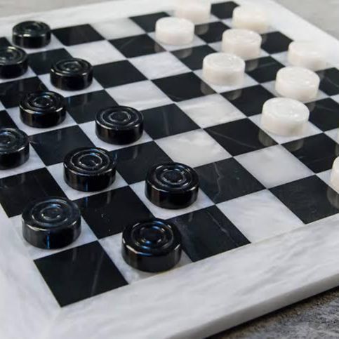 Handcrafted marble checkers board game | Daraz.pk