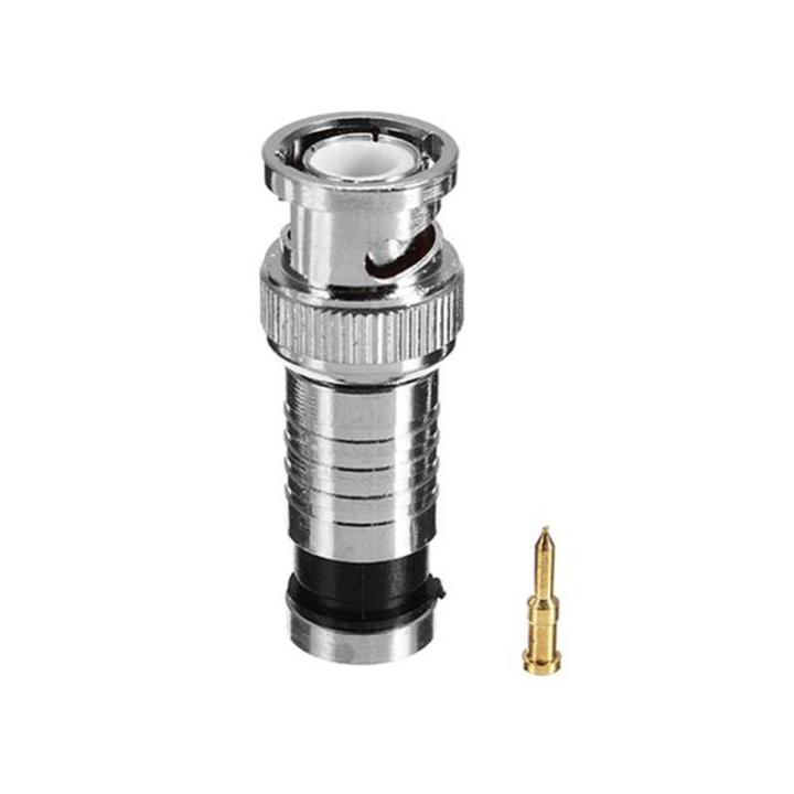 BNC Tools DIY 75-5 Male Compression Connector Copper RG59 Male Plug ...