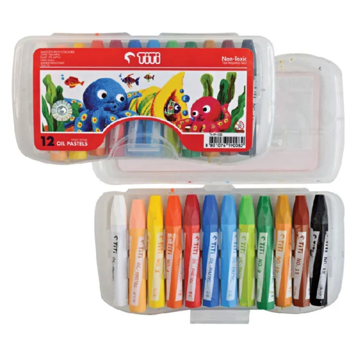 Joytiti Oil Pastels 12 Shades – Pack of 12 Oil Pestals Colours | Smooth ...