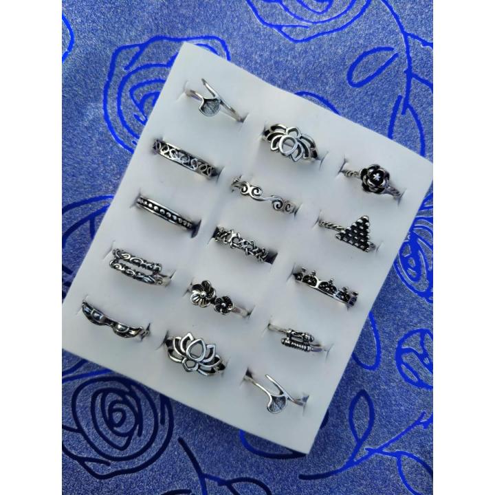 Pack of 15 - Stainless Rings For Girls | Daraz.pk