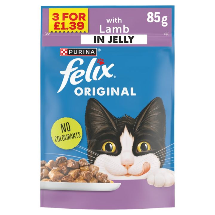 Felix Orignal Lamb in Jelly Wet Cat Food - 85G | Daraz.pk