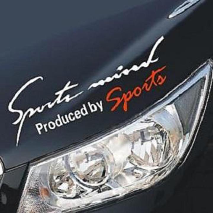 Sports Mind Logo Car Stickers(White) | Daraz.pk