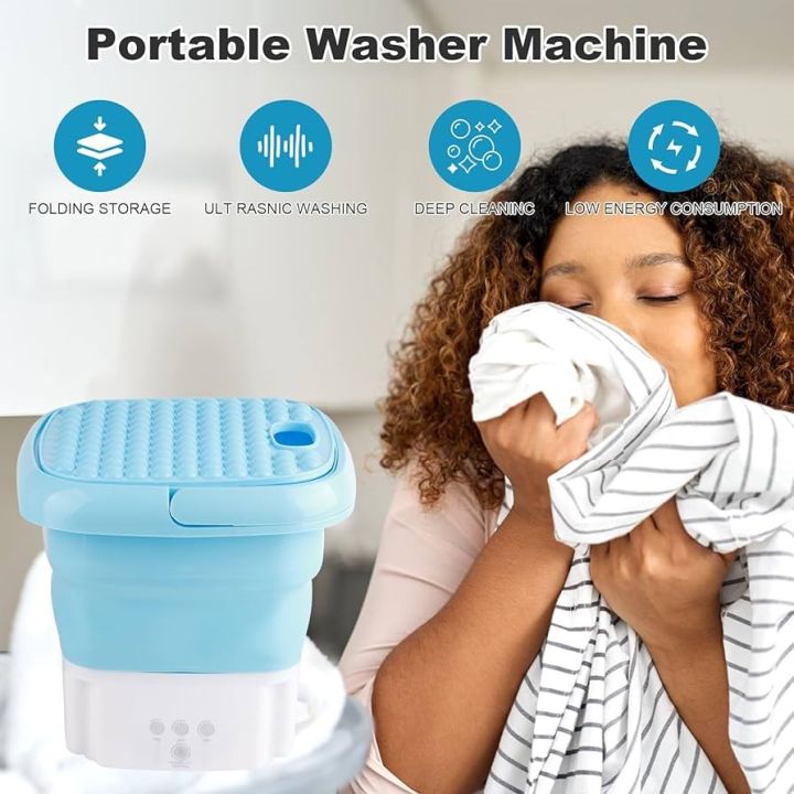 Portable Mini Folding Washing Machine Portable Mini Laundry Machine For ...