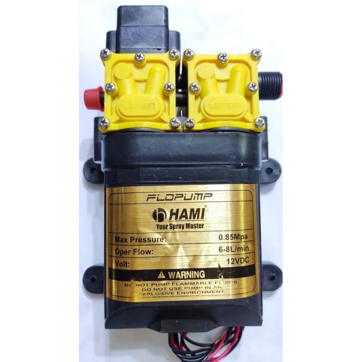 12V DC Double moter Pump Agricultural Electric Sprayer High-pressure ...