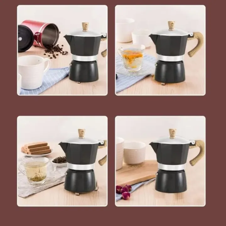 WOE Techmanistan Aluminum Stovetop Espresso Maker Manual Coffee Maker ...