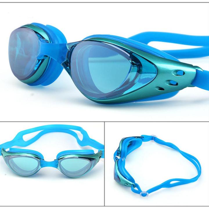 Myopia Swimming Glasses -1.0~-10 Waterproof Anti-Fog Prescription Swim ...