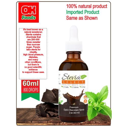 Stevia Select Dark Chocolate Stevia Liquid Drops - Zero Calorie ...