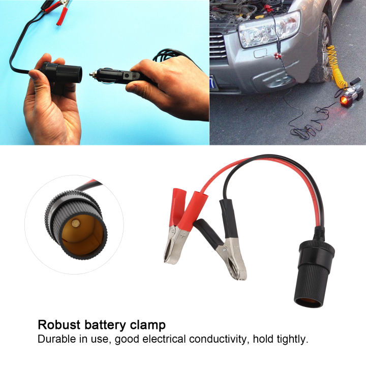 Clamp Wire, Jumper Cable Clamp DC 12-24V Durable Corrosion Resistance ...