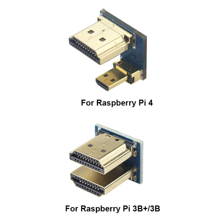 Raspberry Pi 4 1080p Hdmi-Compatible Adapter Male To Male Converter For ...