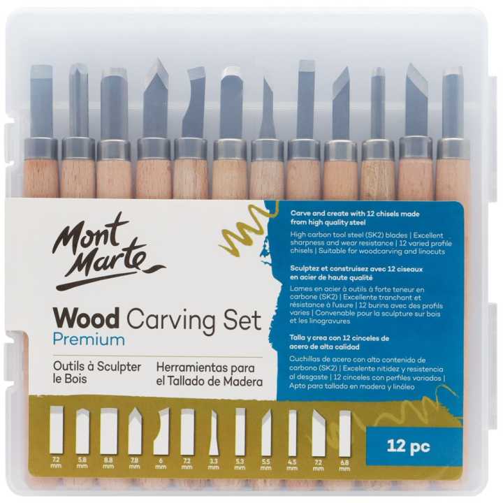 Mont Marte Wood Carving Set Premium 12pc MMSP0023 | Daraz.pk