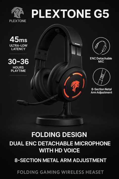 PLEXTONE G5 GAMING WIRELESS HEADSET | Daraz.pk