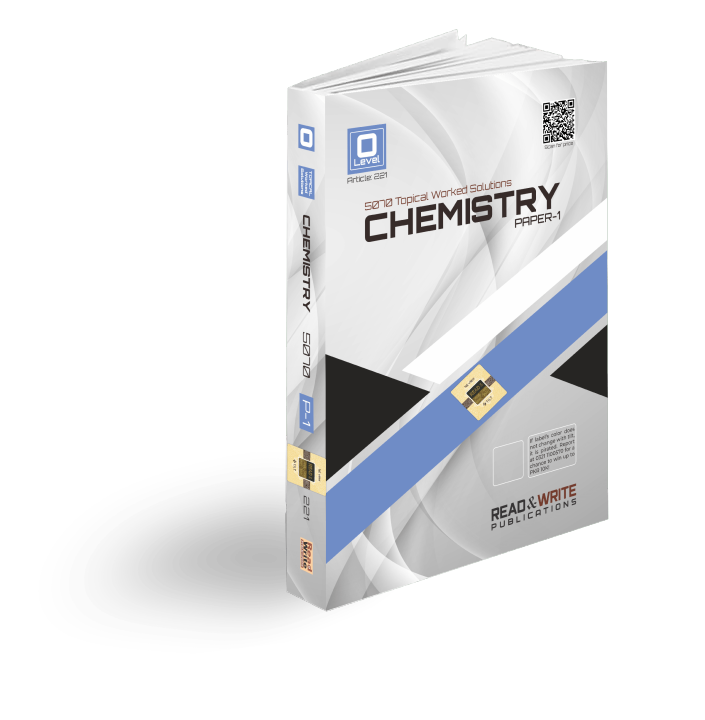 Chemistry O Level Paper 1 (P1) (MCQ's) Topical By Editorial Board ...