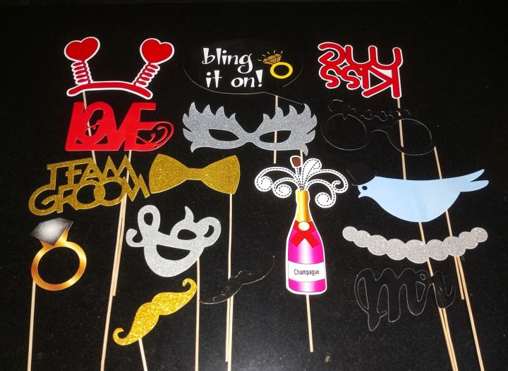 Pack of 15 Bachelor's Party Photoprop - Bridal Shower Photoprops ...