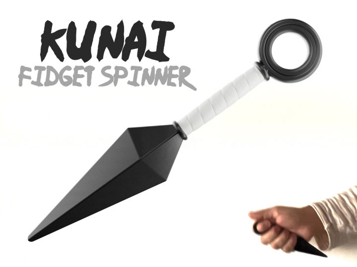 Naruto Kunai Fidget Spinner – Ninja Themed Spinner Toy for Stress ...