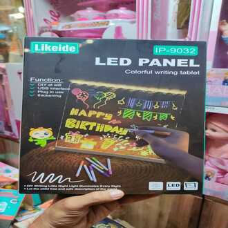 LED Colorful Writing Tablet – DIY Neon Message Board Night Light with ...
