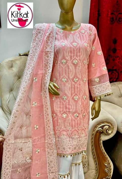 Kit Kat 3pecs Stitch Dress for Women's Indian Chicken | Daraz.pk