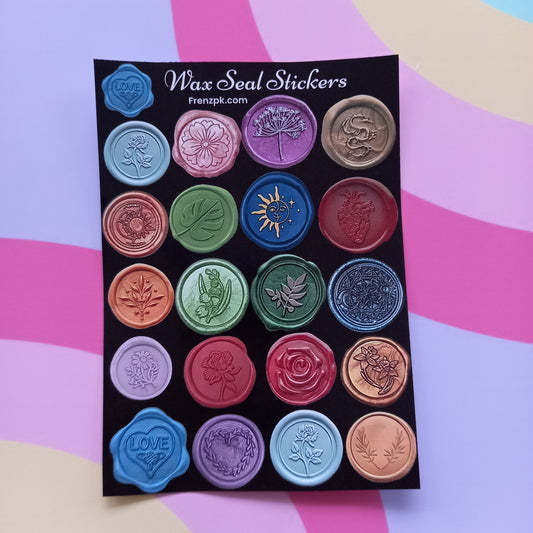 Wax seal stickers UNCUT Sticker sheet - A6 size - 15 x 10 cm | Daraz.pk