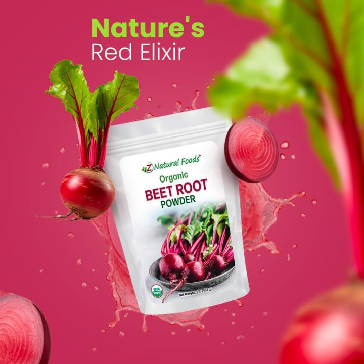 "Organic Beetroot Powder (454g) – 100% Pure, Nitrate-Rich Superfood ...