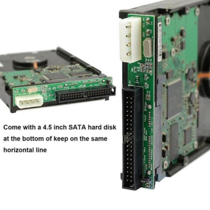 SATA ssd hdd female hard drive to ide 3.5" 40 pin male converter card ...