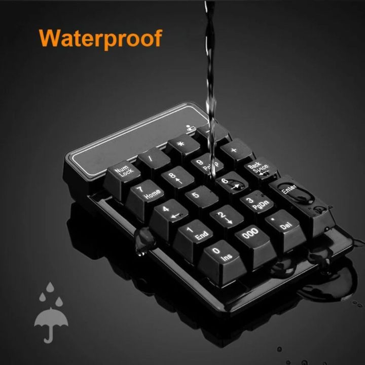 New 2.4GHz Wireless Wired Keyboard Mini Bluetooth USB Numeric Keypad ...
